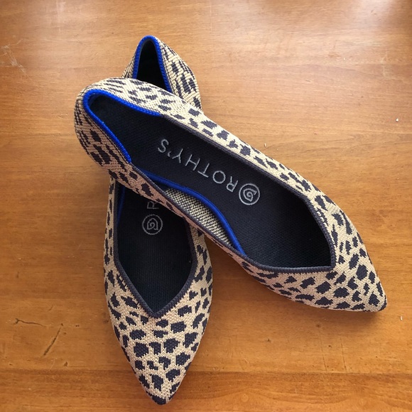 Rothy's | Shoes | Rothys The Point Leopard Cheetah Animal Print Pointed ...